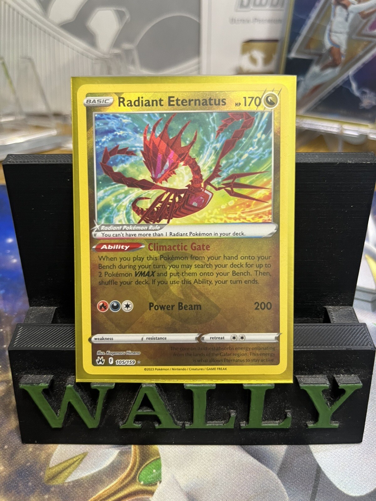 Radiant Eternatus 105/159 Near Mint Pokémon Crown Zenith Radiant Rare ...