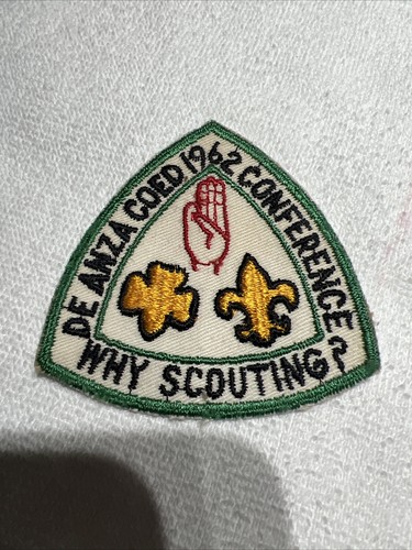 Vintage 1962 DE ANZA Coed Conference “why Scouting” Patch | eBay