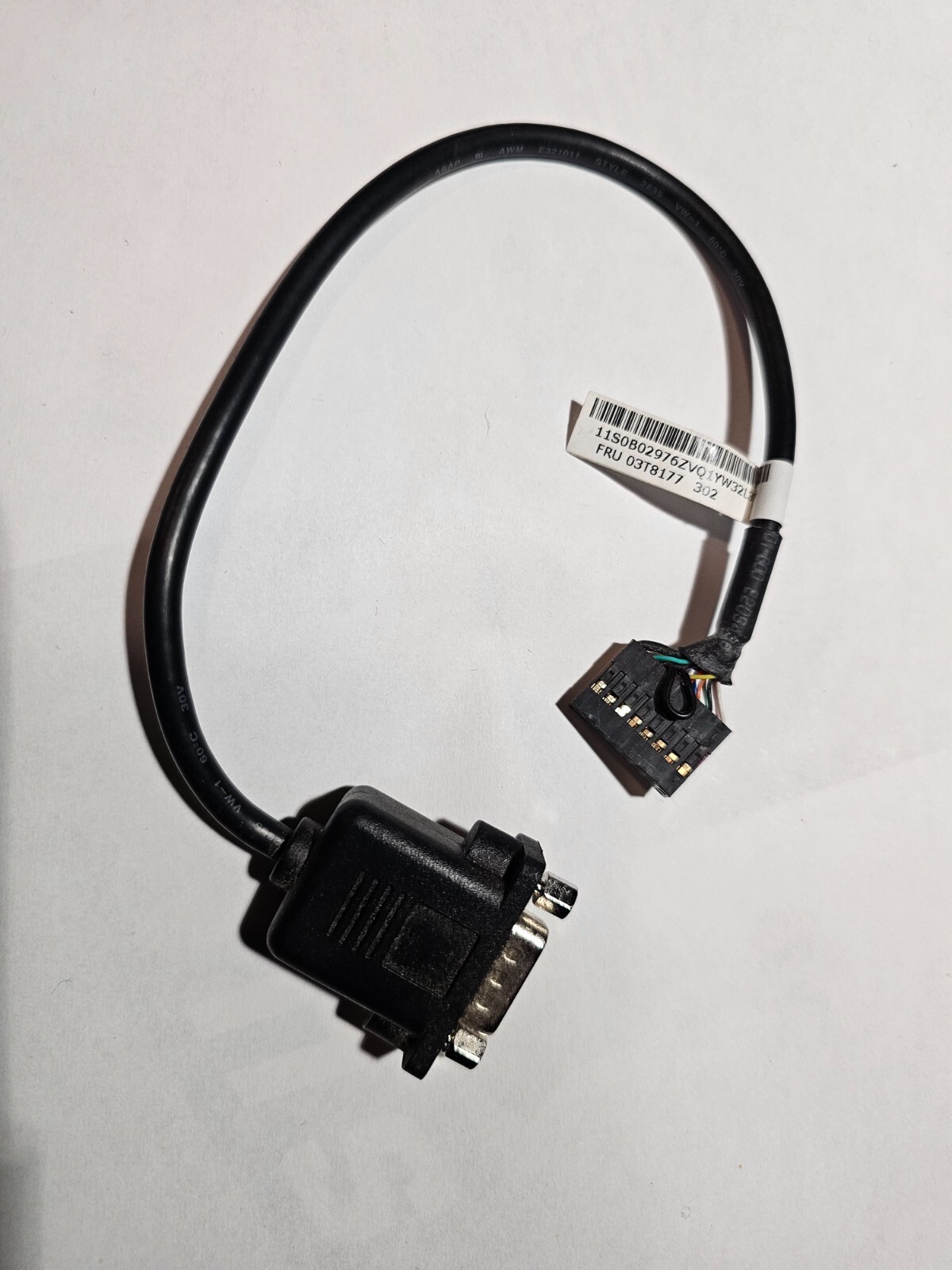 Genuine Lenovo IBM ThinkCentre Serial Second Cable Com2 Port 03T8177 ...