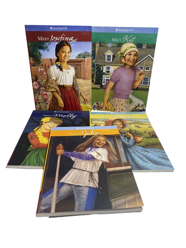 American Girl Books Meet Julie, Kirsten, Molly, Kit, Josefina Lot Of 5 ...