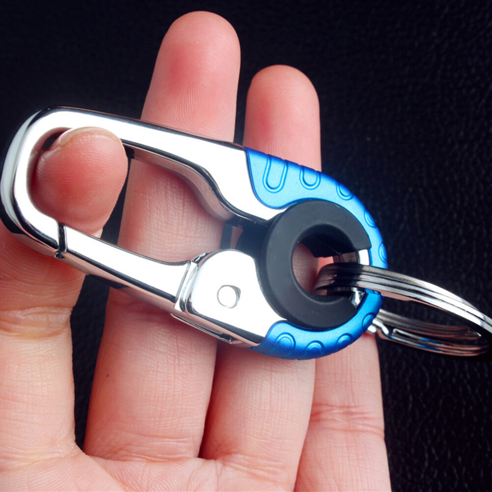 1Pc Metal Car Keychain Key Holder Keyring Men's Key Chain Ring Auto ...