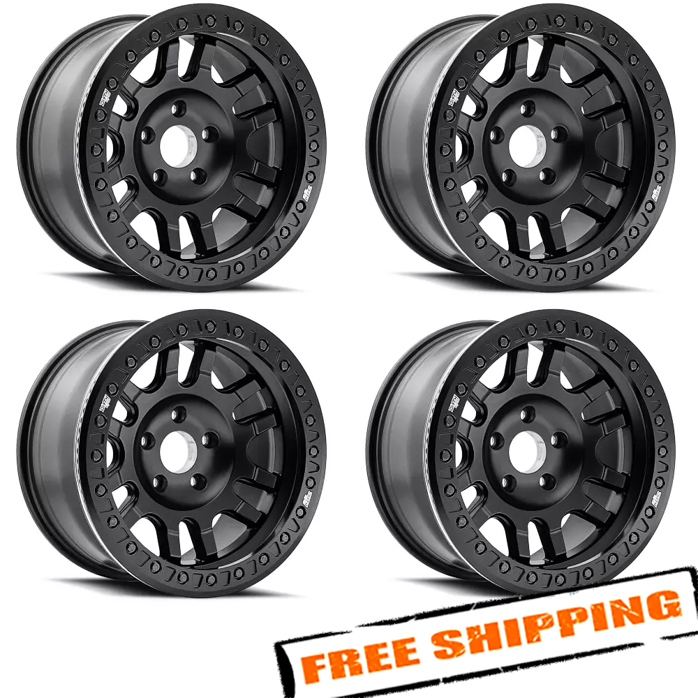 Dirty Life 9314-7981MB12 Set of 4 17x9 8x165.1 Canyon Race 9314 Black ...