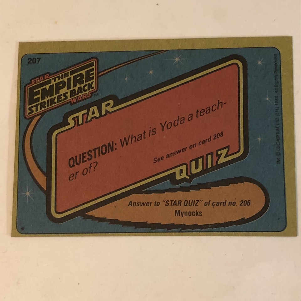 Empire Strikes Back Trading Card #207 Gruesome Fate Han Solo | eBay
