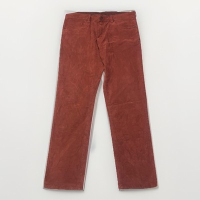 prAna Corduroy Pants Mens 36x32 Sustainer Cord Slim Fit Rust Red Hiking ...