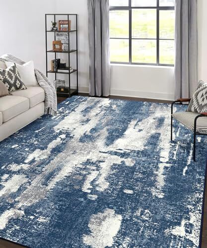 Area Rugs 3x5 for Living Room Bedroom Machine Washable Modern Abstract ...