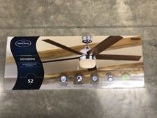 Harbor Breeze 52" Moonglow Polished Brass Ceiling Fan and Lighting for ...