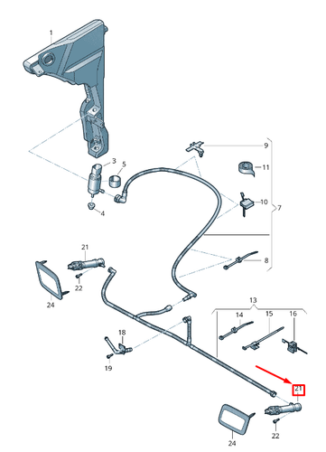 NEW AUDI A8 4N LEFT SIDE HEADLAMP WASHER 4N0955101C 4N0-955-101-C | eBay