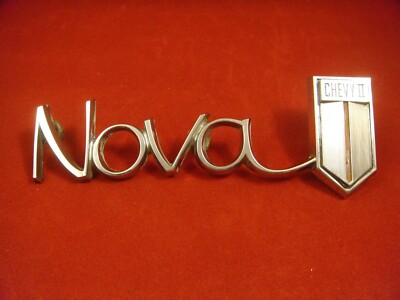 Chevy II Nova Script Emblem ~ Excellent | eBay