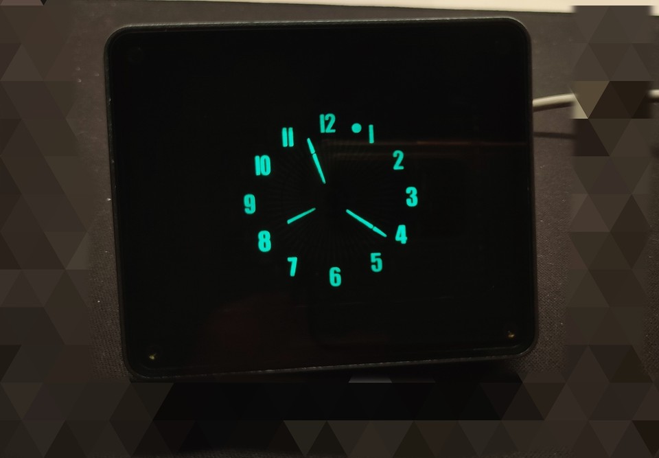 VFD Clock Analog Pointer Clock Vacuum Fluorescent Display Screen CLOCK ...