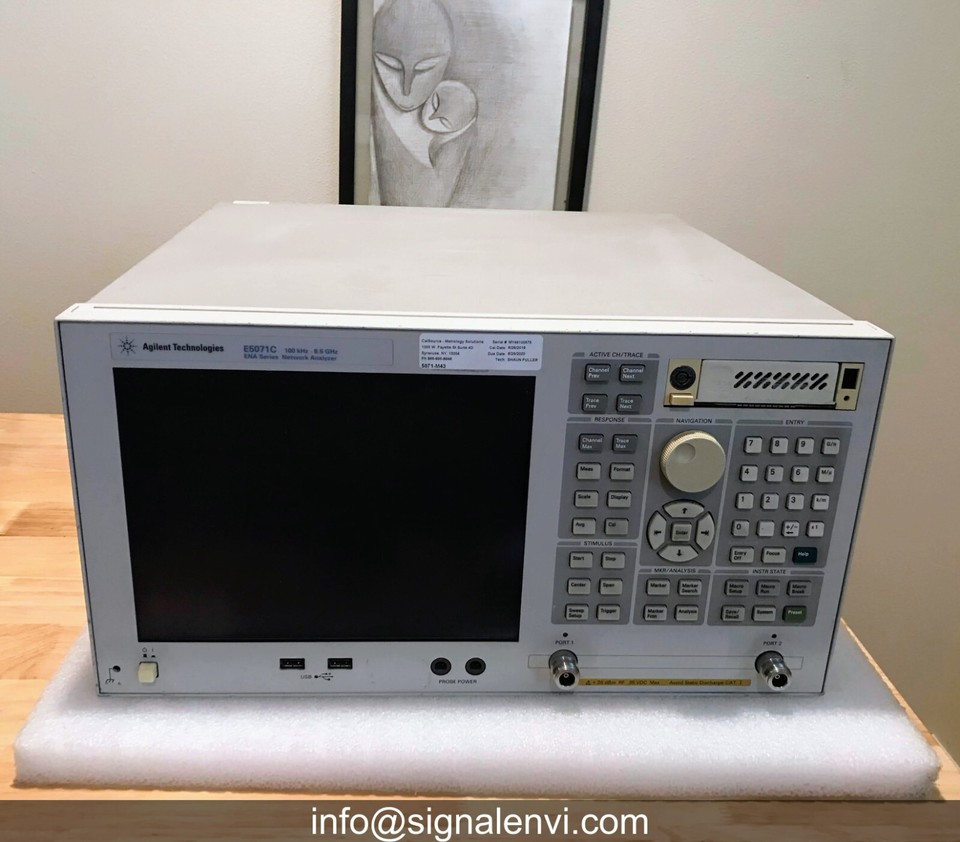 HP/Agilent/Keysight E5071C - 285/1E5, 8.5GHz Vector Network Analyzer ...