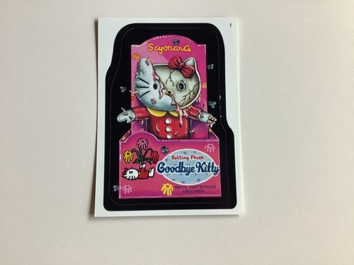 HELLO KITTY 2005 TOPPS WACKY PACKAGES CARD PARODY, #1 GOODBYE KITTY NM | eBay