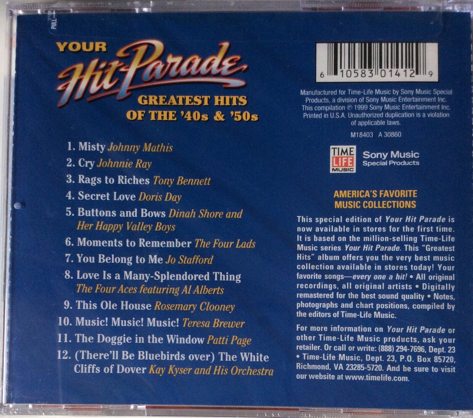 Your Hit Parade Greatest Hits of The 40s & 50s Moments to Remember ...