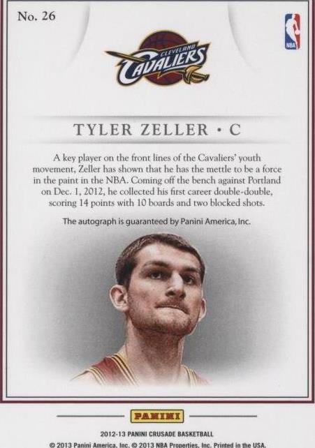 Las mejores ofertas en 2012-13 Panini Crusade - #26 Tyler Zeller | eBay