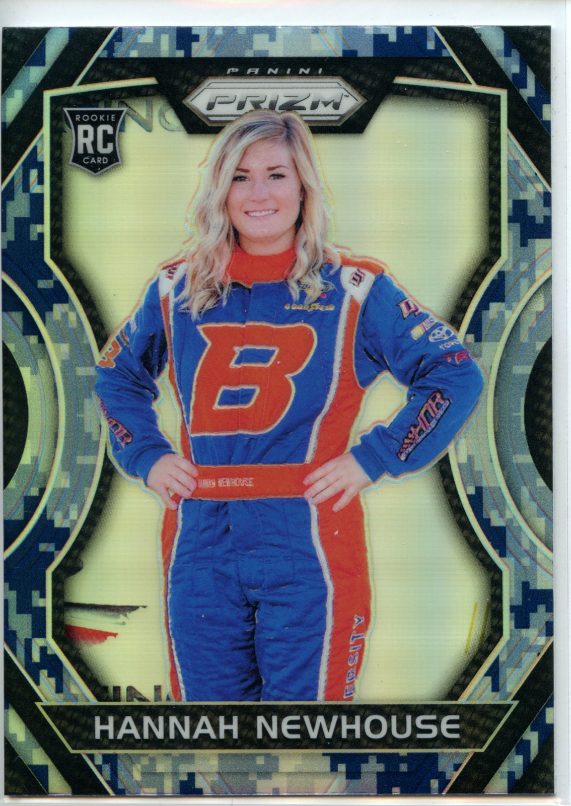 2018 Panini Prizm Racing NASCAR CAMO Parallel #24 Hannah Newhouse RC | eBay
