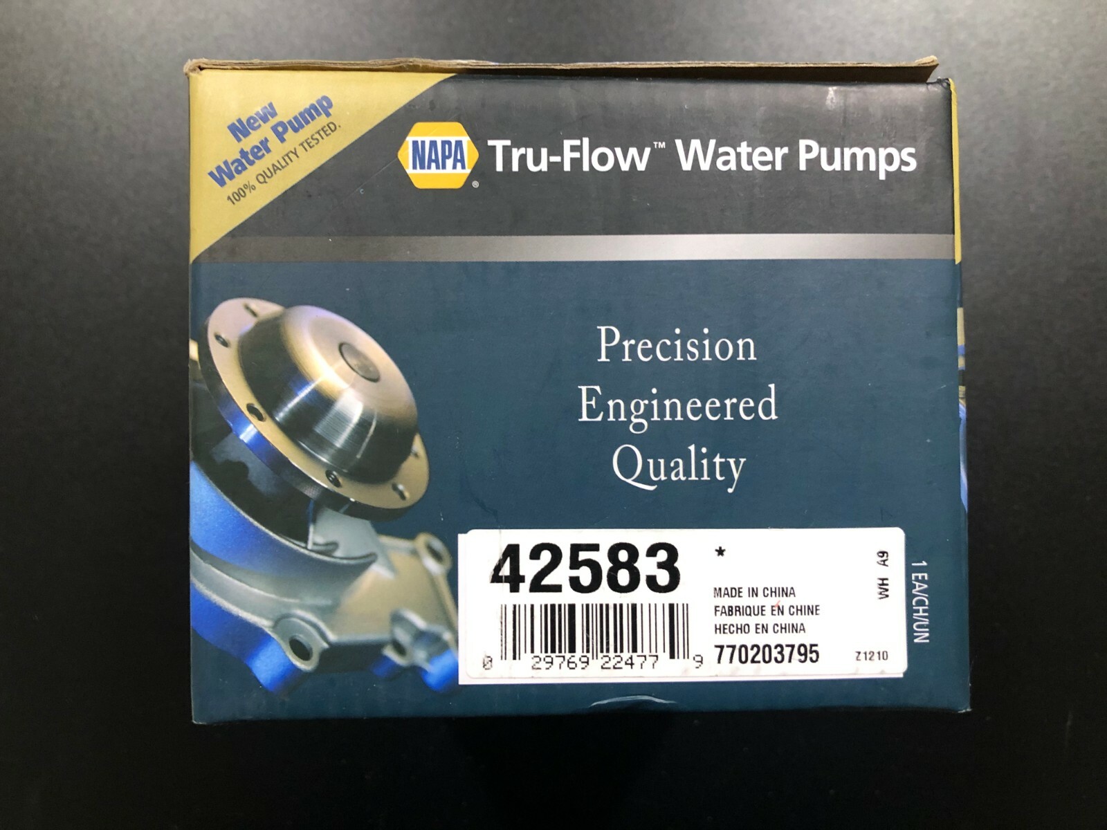 NAPA Tru-flow Water Pump PN 42583 Expedited for sale online | eBay
