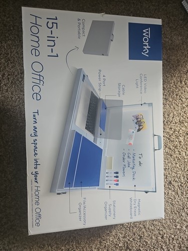 Worky - The Home Office 15-in-1 Personal Workspace Portable Workstation ...