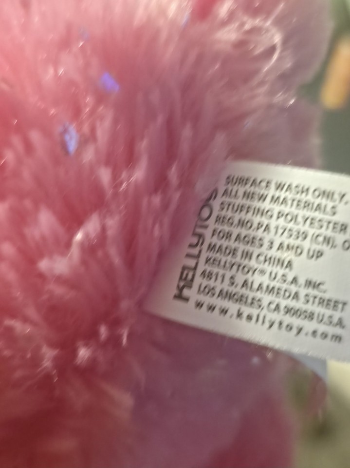 Pink Plush Teddy Bear – Heart Bow – Super Soft | eBay