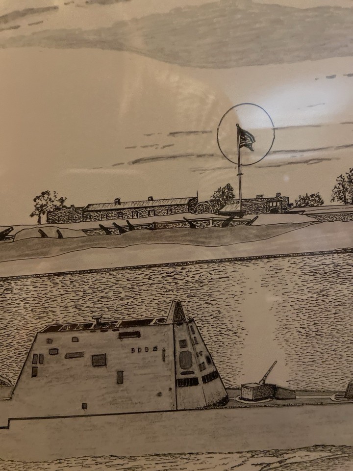 U.S.S. Zumwalt (DDG-1000) Authenticated Print 14x20 Framed 25 X31..5 ...