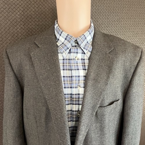 Pronto Uomo Men's Blazer 46S Lambswool Nailhead Tweed Sport Coat Jacket ...