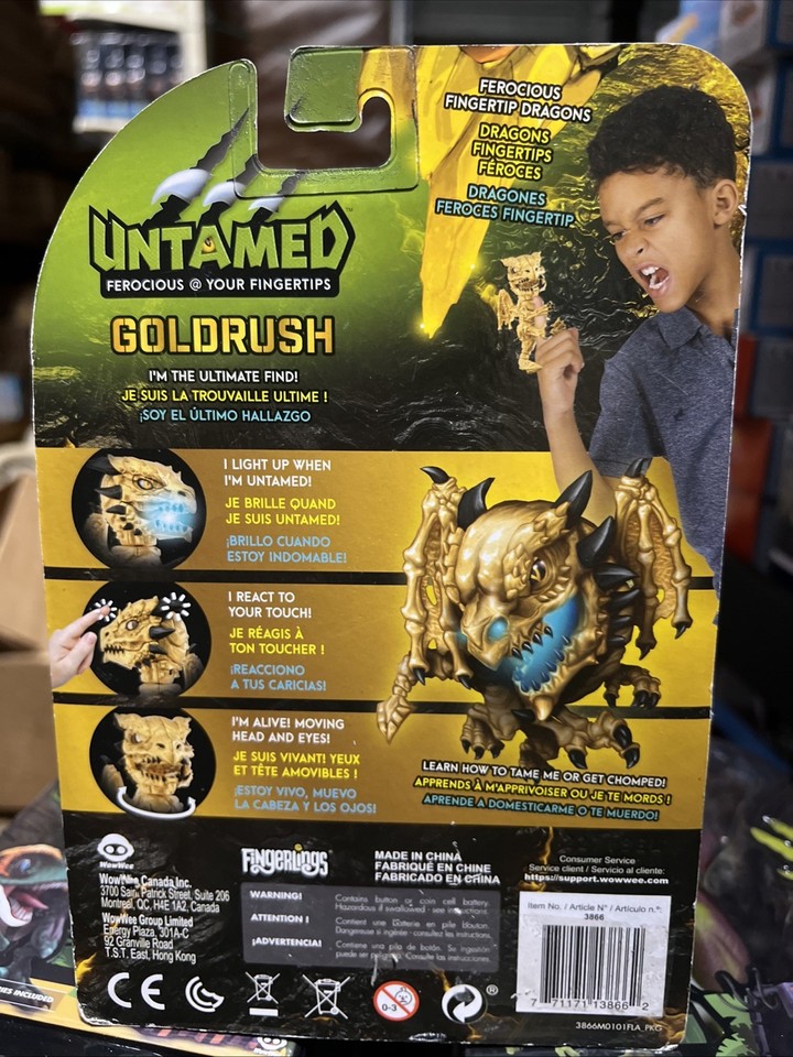 Fingerlings Untamed LIMITED EDITION GoldRush Chase Dragon Lights Sounds ...