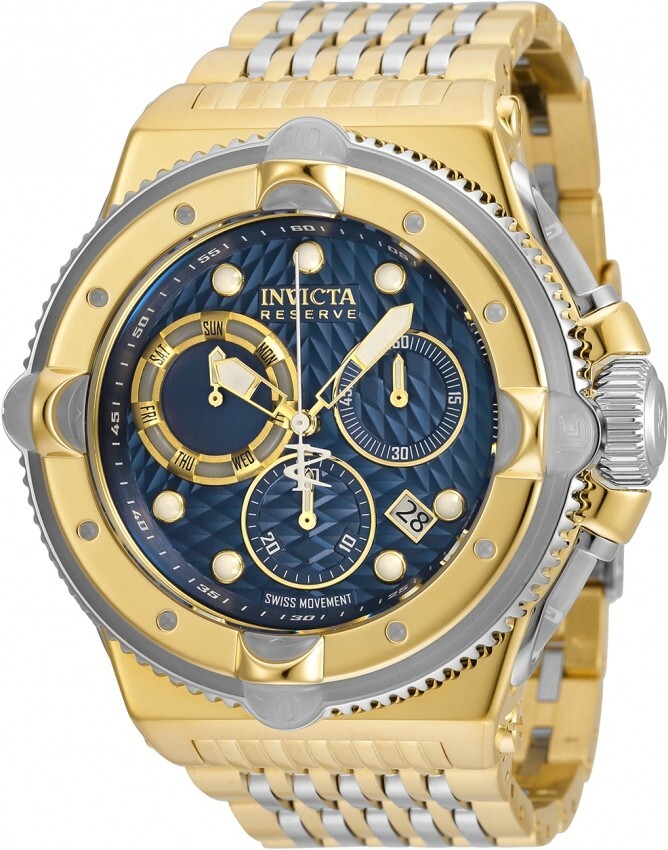 INVICTA RESERVE SEA MONSTER 54MM LUME SWISS QUARTZ CHRONO BRACELET ...