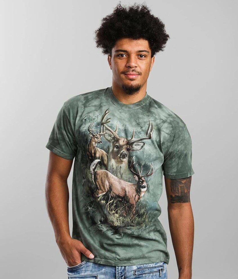 Deer Stag Collage Whitetail Antlers Forest Elk Buck The Mountain Shirt ...