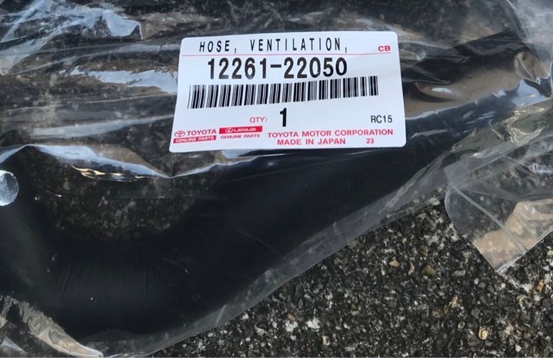 TOYOTA 12261-22050 GENUINE VENTILATION HOSE OEM New From Japan | eBay