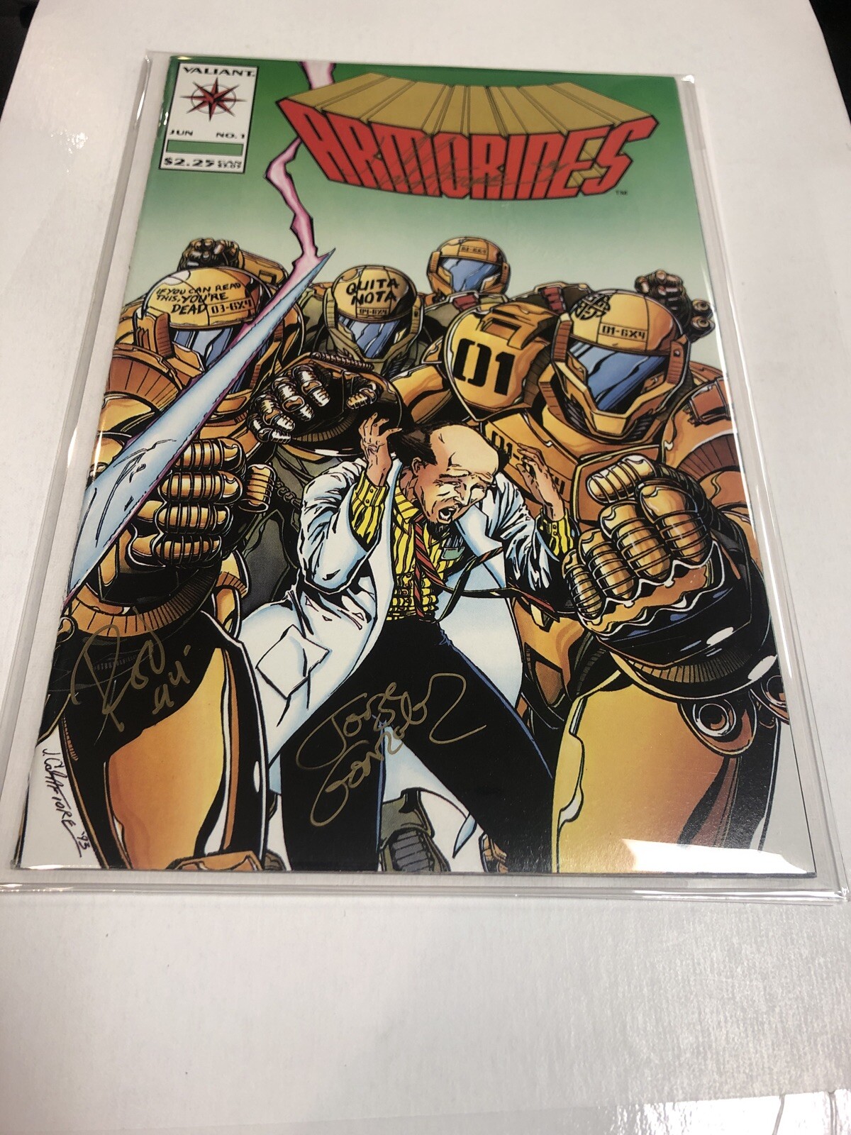 Armorines (1994)# 1 (NM) Valiant Validated Signature Series Limited ...