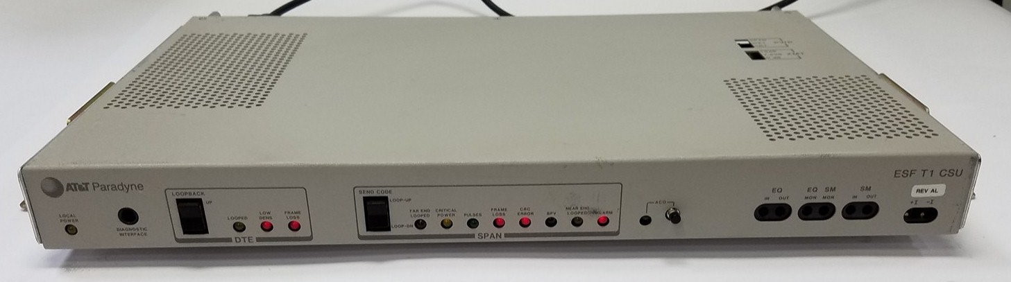 AT&T PARADYNE NETWORK SWITCH ESF T1 CSU | eBay