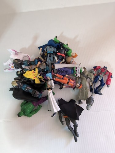 Anime And Super Hero Lot, Of Action Figures, Bleach ,DC Comincs, Some ...