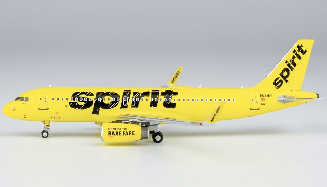 1:400 NG Models Spirit Airlines Airbus A320-200 With Sharklets N648NK ...