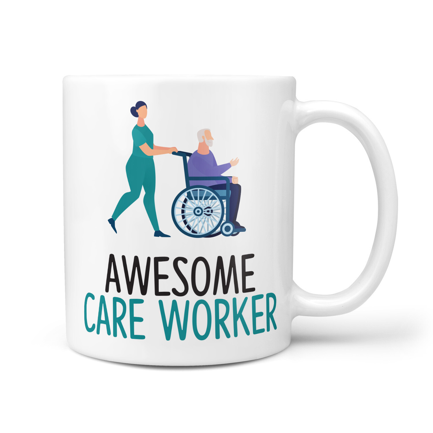 Awesome Care Worker Gift Mug - Present for Carer, Nursing Home, Gifts ...
