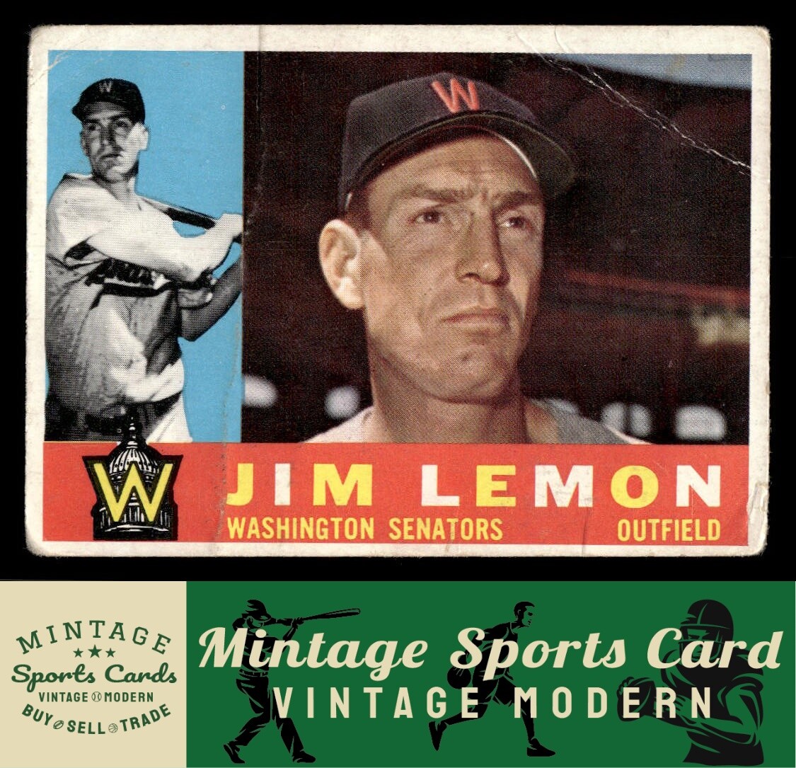 1960 Topps - Jim Lemon - #440 Washington Senators Low Grade | eBay