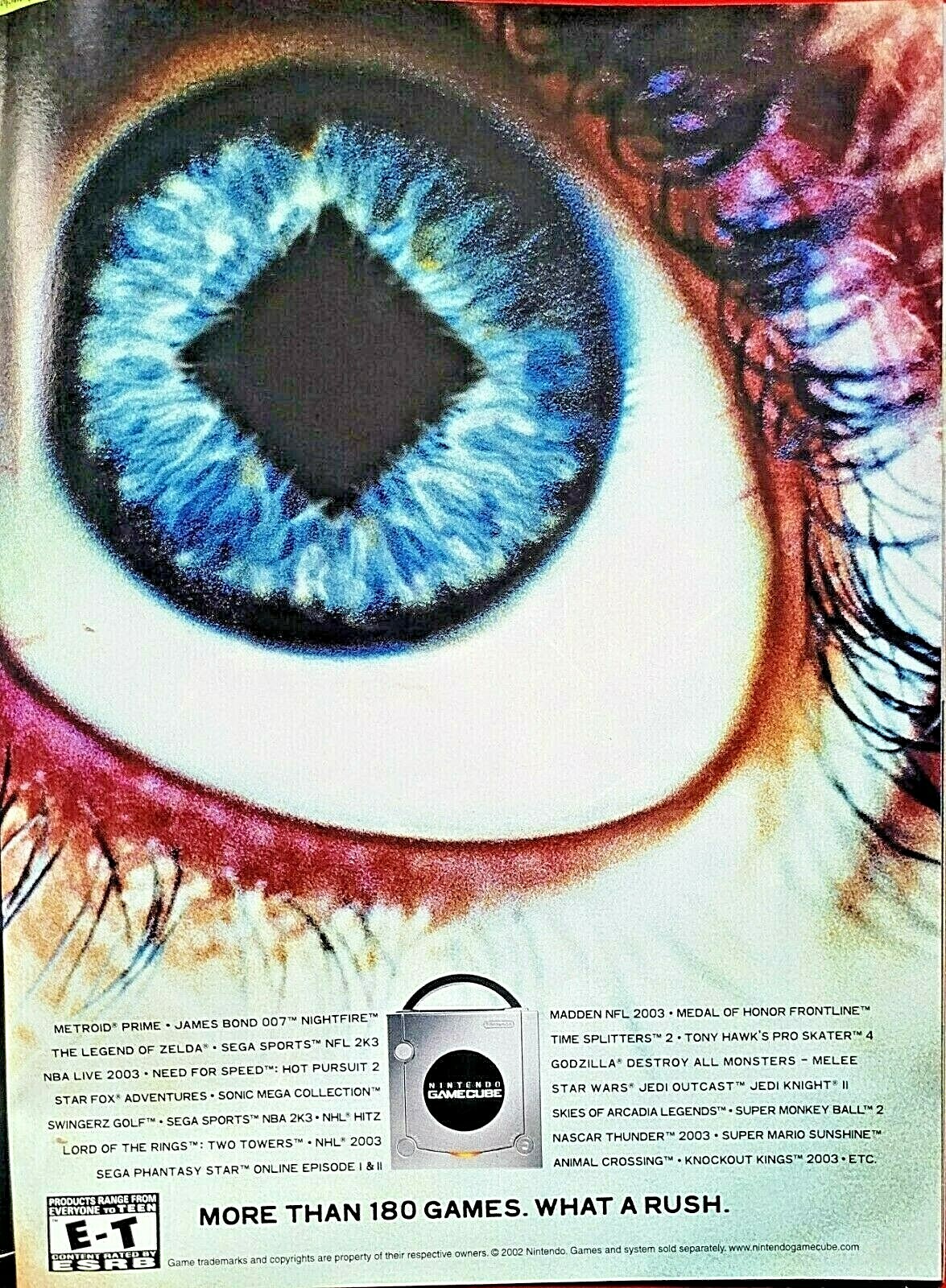 2002 NINTENDO GameCube Console System = Official Promo Art Print AD | eBay