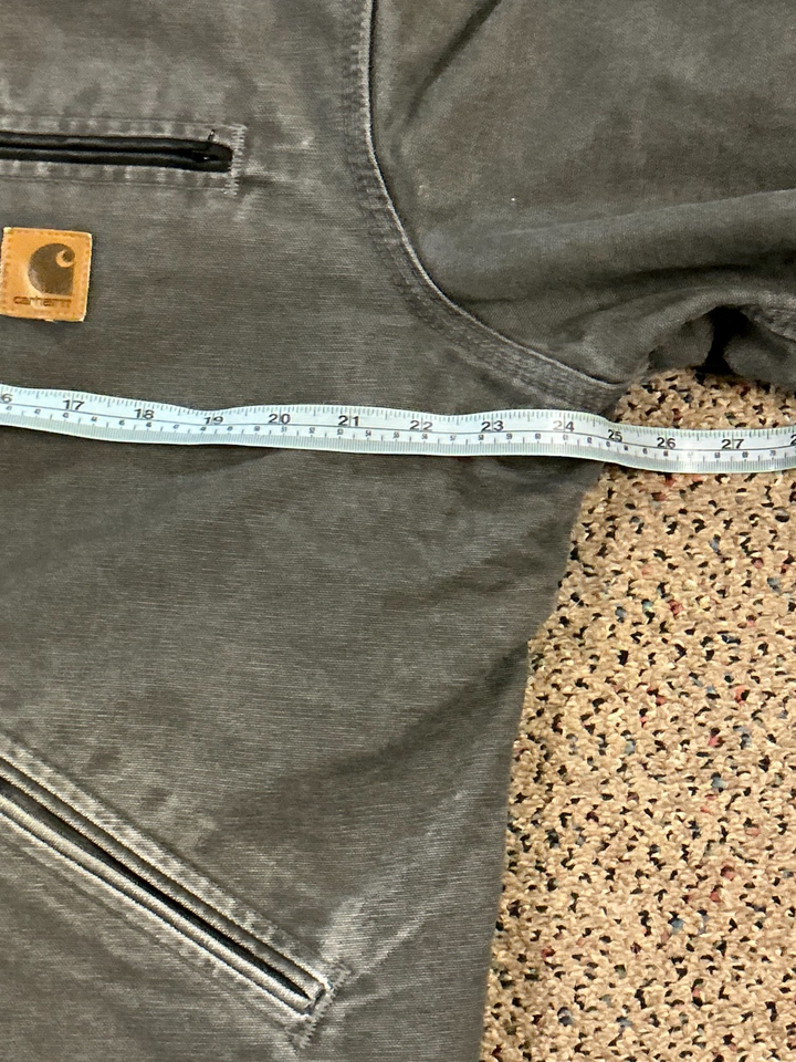 Vintage Carhartt J97 Detroit Jacket grey Large LONG Beautiful example ...