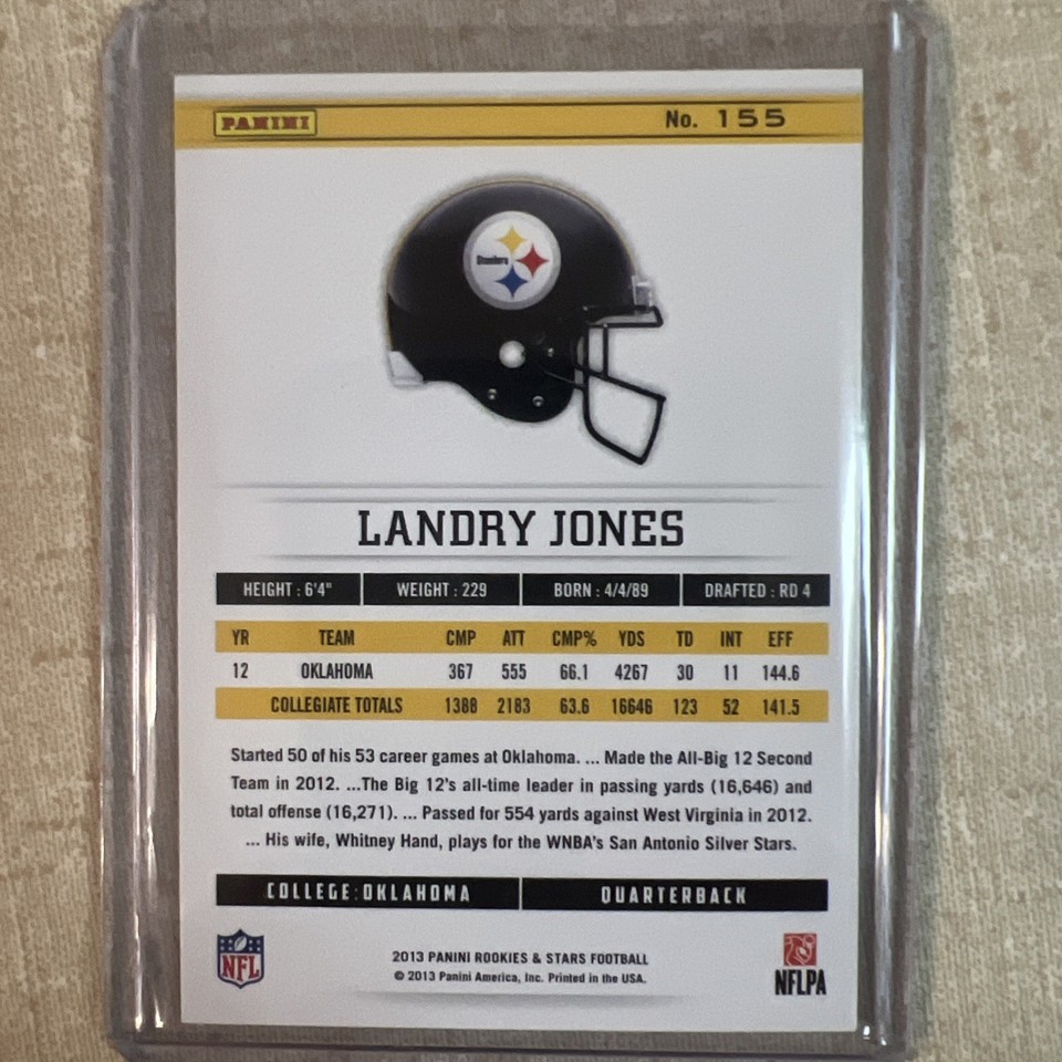 2013 Panini Rookies & Stars Longevity Rookie Landry Jones #155 Ruby RC ...