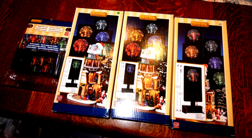 Lemax Multicolor Fireworks Battery Operated Accessory x 3 Boxes and ...