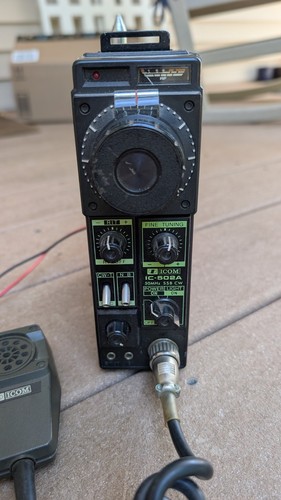 Vintage ICOM # IC-502A Portable Ham Radio Transceiver With Microphone ...