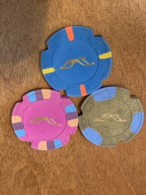 Set Of 3 - PAT Paulson Sample Casino Chips-Neat Chips !!! | eBay