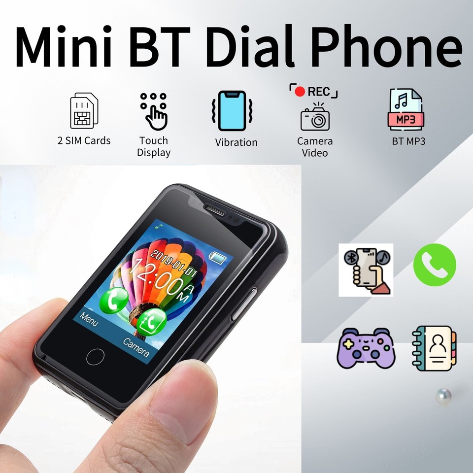Mini Super Small Mobile Phone 1.77 Zoll Touchscreen 2G GSM Single SIM ...