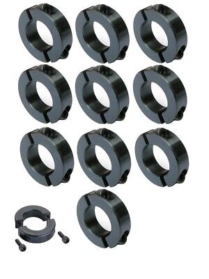 10-Pack 1" Bore Double Split Shaft Locking Collar Black Oxide Finish | eBay