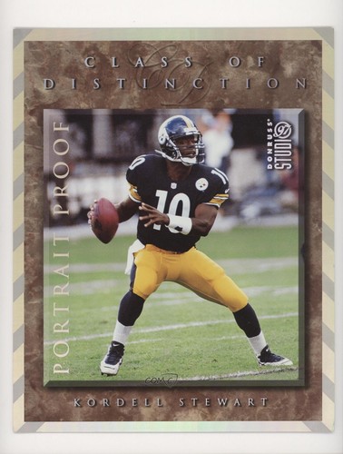 1997 Donruss Studio - 8x10 Silver Portrait Proof #35 Kordell Stewart ...