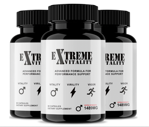 3 Pack - Extreme Vitality - Male Vitality Pills - 180 Capsules | eBay