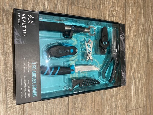 Realtree 5 Pc Angler Fishing Tool Kit Combo Fishing Multi-Tool Line ...