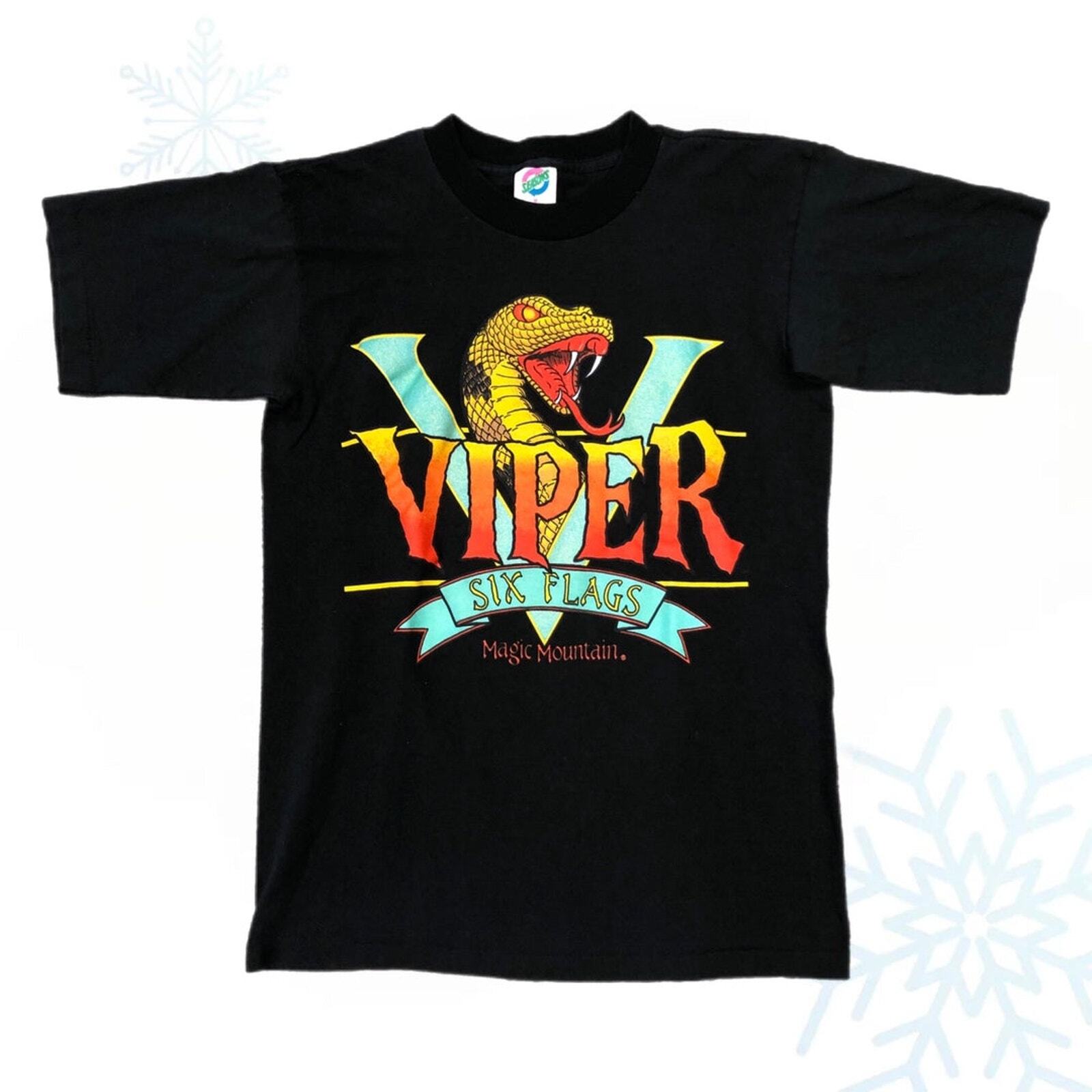 Vintage 90s Viper Six Flags Ride Theme Park Amusement… - Gem