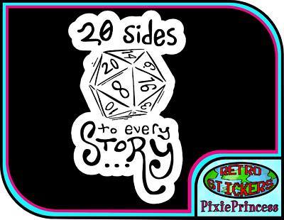 D&D Dungeon Dragons Master D20 Dice E Vinyl Sticker Wall Car Wrap ...