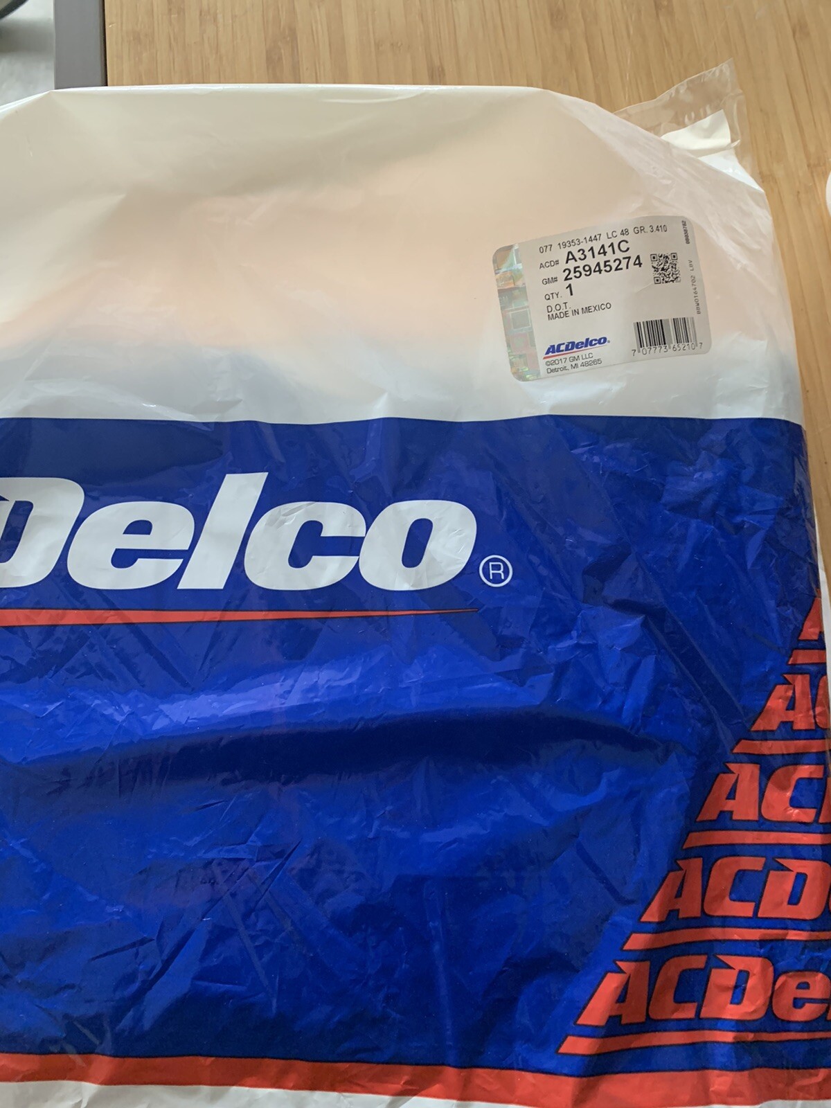 2x GenuineAC Delco A3141C Air Filter for 11-16 Chevy GMC 6.6L Duramax ...