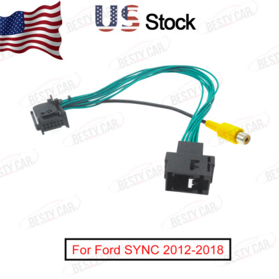 Rear Reverse Back up Camera RCA Video Adapter Cable for Ford SYNC 1 ...