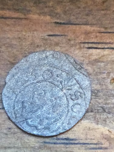 Silver Medieval Coin Sweden Soliduds, Schilling 1655 Carl X Gustav 1654 ...
