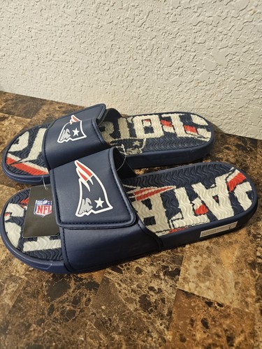 NFL GEL Sport Shower Sandal New England Patriots Slides Men's Size ...